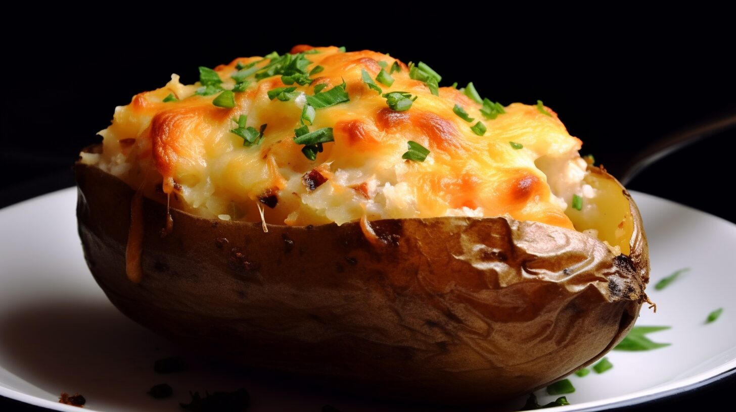 Como fazer Batata Assada Recheada Gratinado