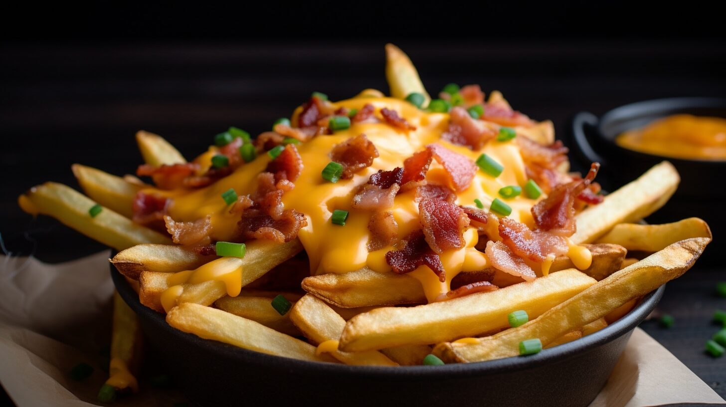 Como fazer Batata Frita na Airfryer com Cheddar e Bacon
